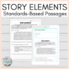 Story Elements Literature Reading Comprehension Passages and Questions ...