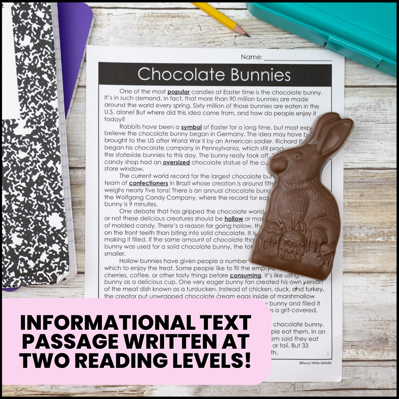 Easter Differentiated Reading Comprehension Passage and Questions ...
